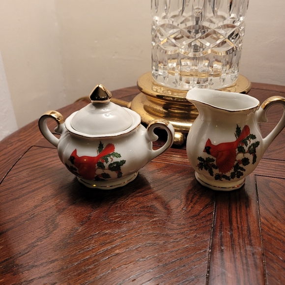Lefton | Holiday | Lefton Holiday Cardinal Sugar And Creamer Set | Poshmark